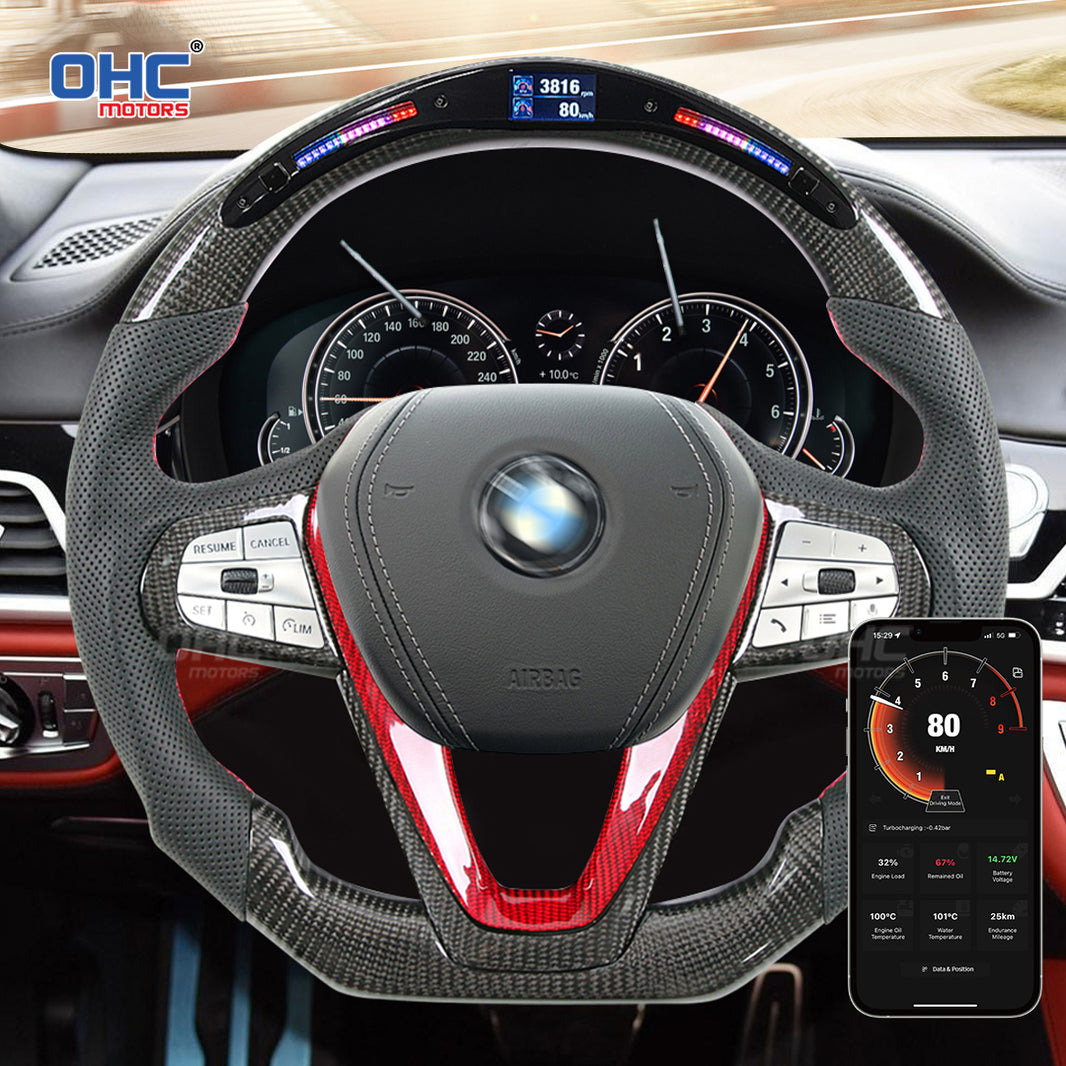 BMW LED&Carbon Fiber Steering Wheel – OHC Motors