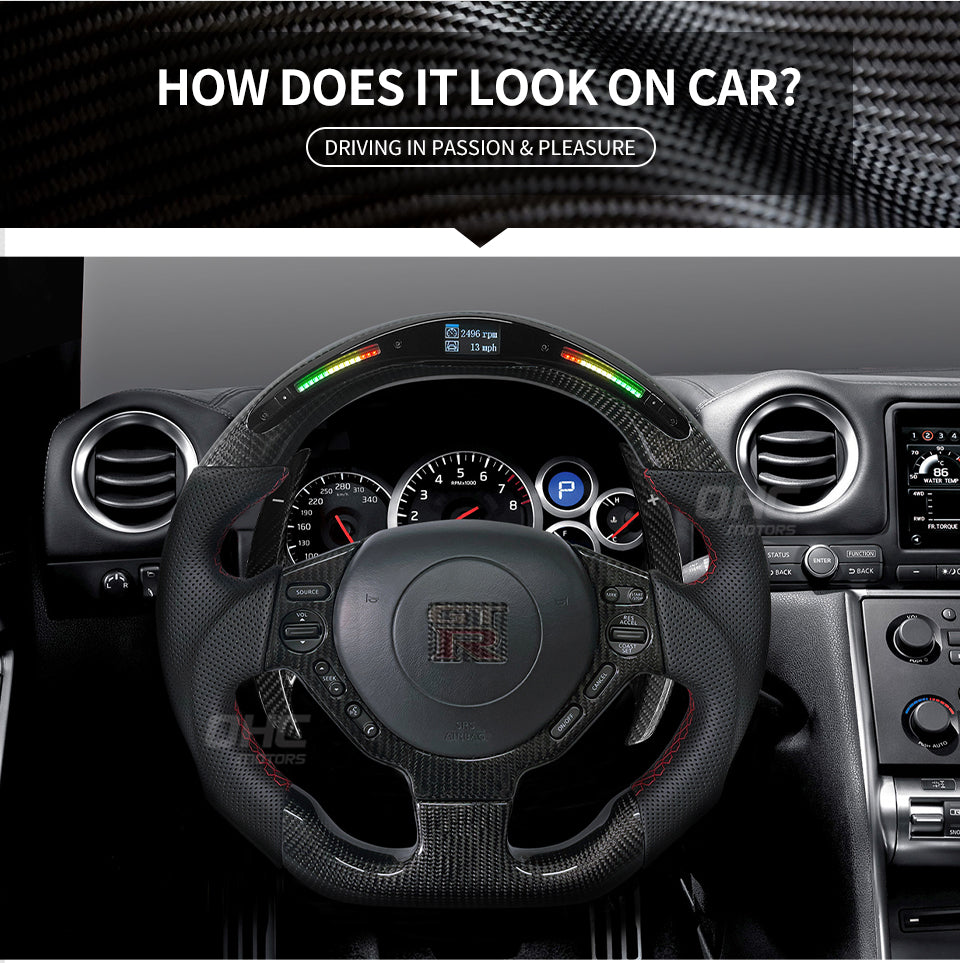 Carbon Fiber Paddle Shifter for Nissan GT-R GTR Nismo R35 2007-2016 ...