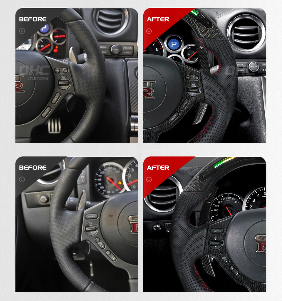 Carbon Fiber Paddle Shifter for Nissan GT-R GTR Nismo R35 2007-2016 ...
