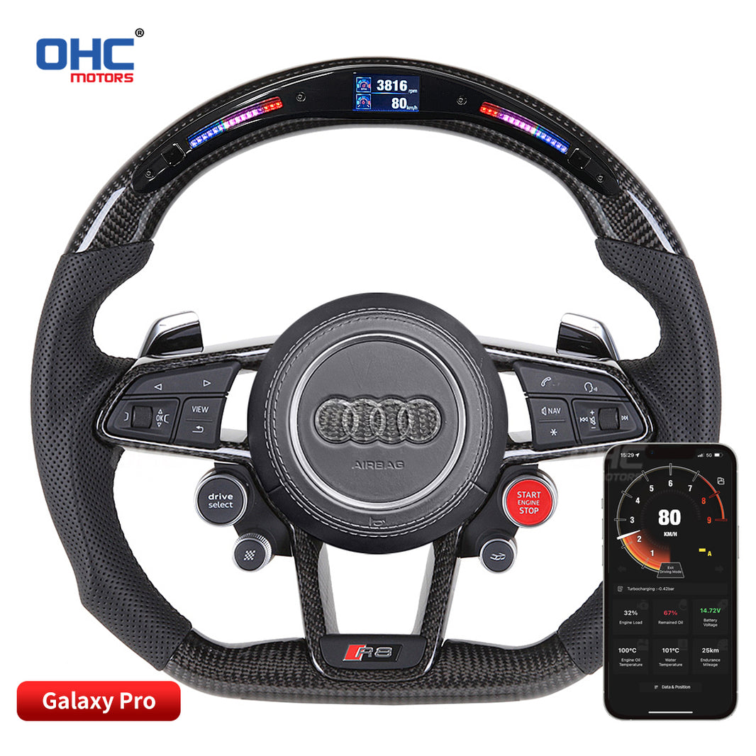 Audi LED&Carbon Fiber Steering Wheel – OHC Motors