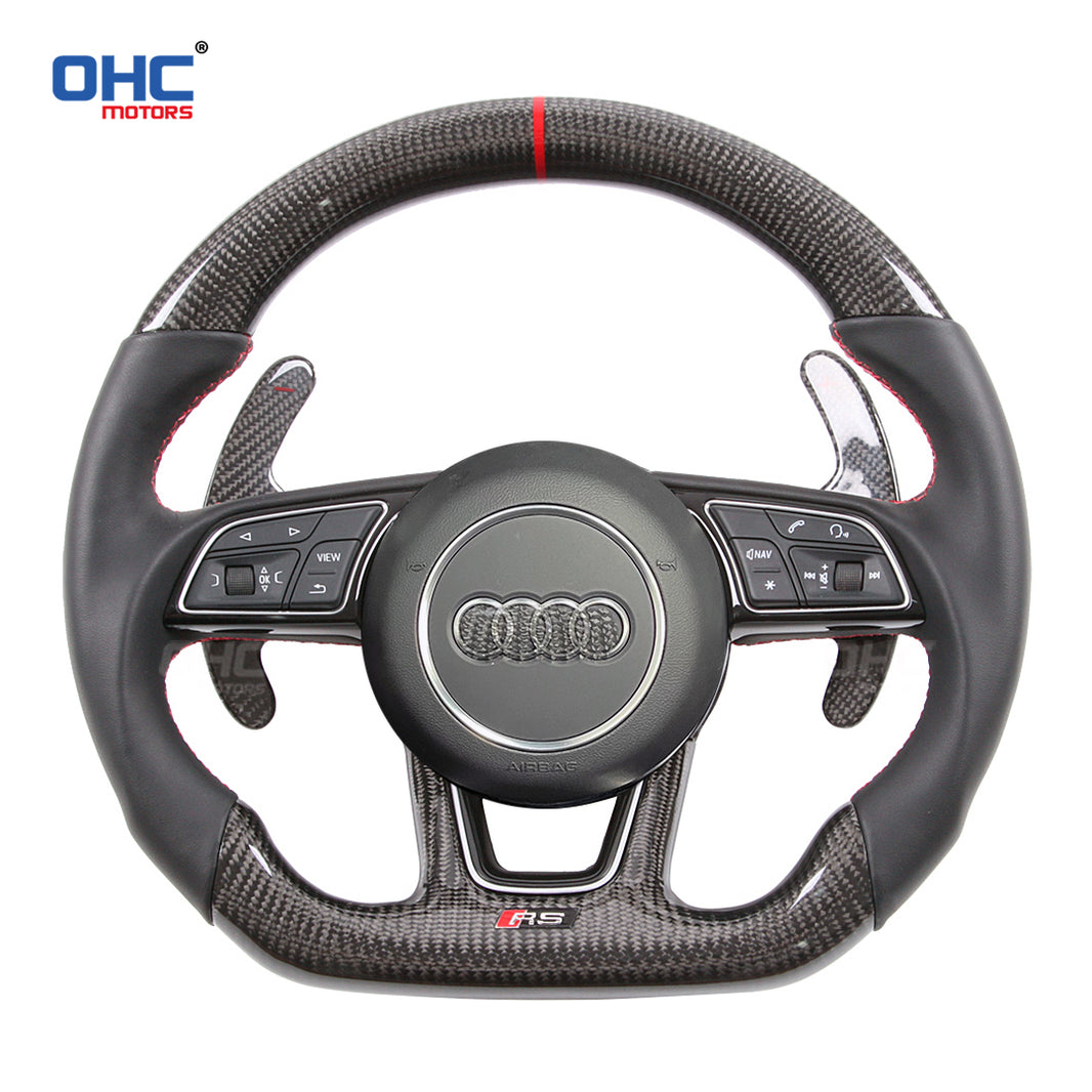 Audi LED&Carbon Fiber Steering Wheel – OHC Motors