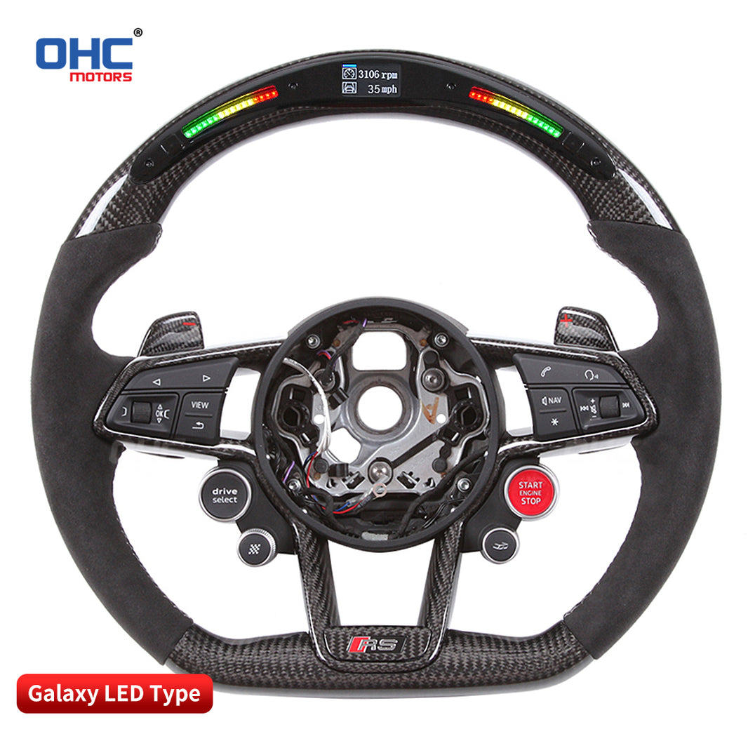 Audi LED&Carbon Fiber Steering Wheel – OHC Motors