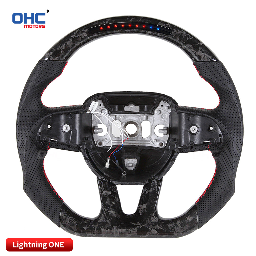 OHC Motors LED Light Up Steering Wheel for Dodge Challenger Hellcat R/